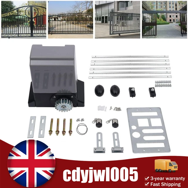 AUTOMATIC SLIDING GATE Opener 1200KG Electric Driveway Motor Kit + 6m ...