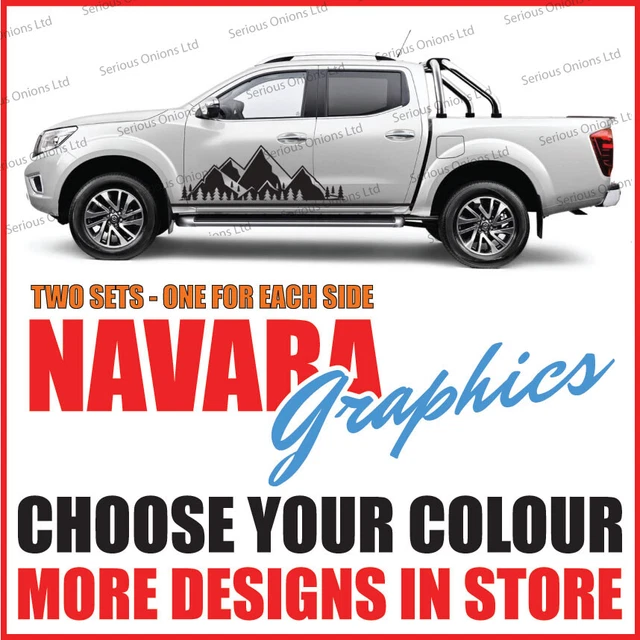 NISSAN NAVARA GRAPHICS Stickers Side Stripes Decals 4X4 truck nv40 £59. ...