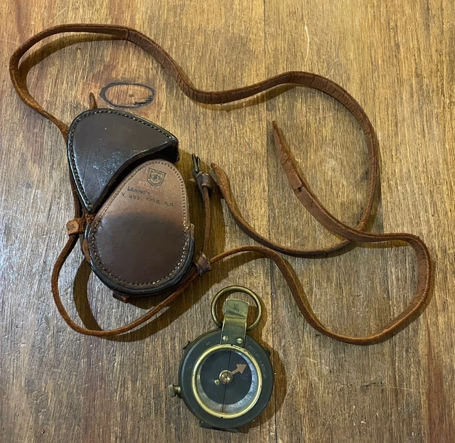 WW1 1918 MILITARY Marching Compass Verners Pattern And Case… £74.00 ...