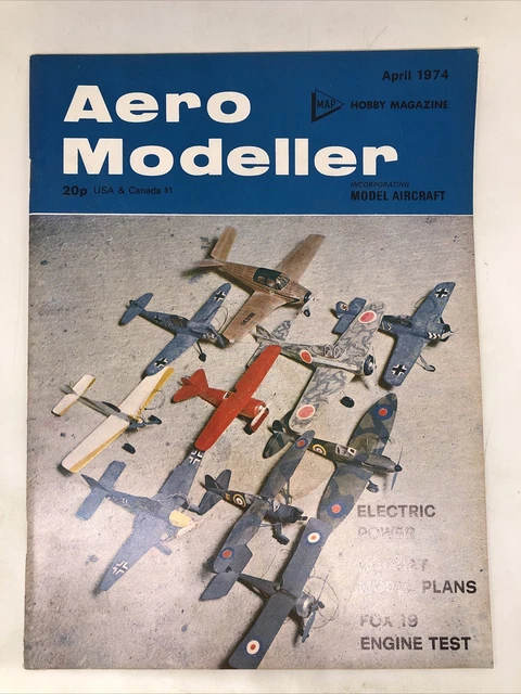 AEROMODELLER MAGAZINE APRIL 1974 Model Aircraft £12.02 - PicClick UK