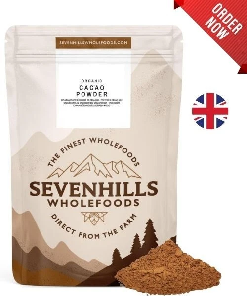 SEVENHILLS WHOLEFOODS ORGANIC Cacao/Cocoa Powder 500g - Pack 1 £11.49 ...