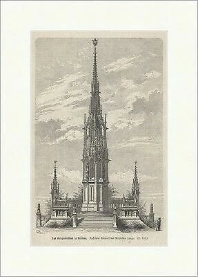 IL MONUMENTO AI guerrieri di Breslavia colonne lunghe torri Polonia ...