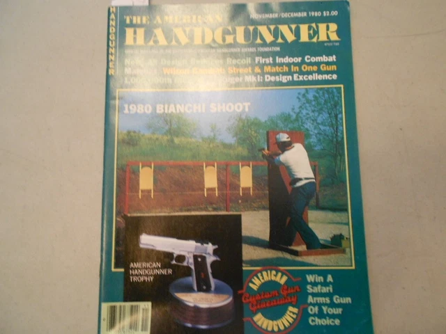 AMERICAN HANDGUNNER MAGAZINE AHG November/December 1980 Sokolov Sky 45 ...