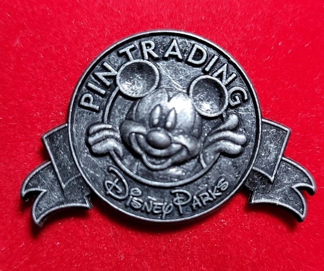DISNEY TRADING PIN, Mickey Mouse Logo, Disney Parks, Pewter Finish ...