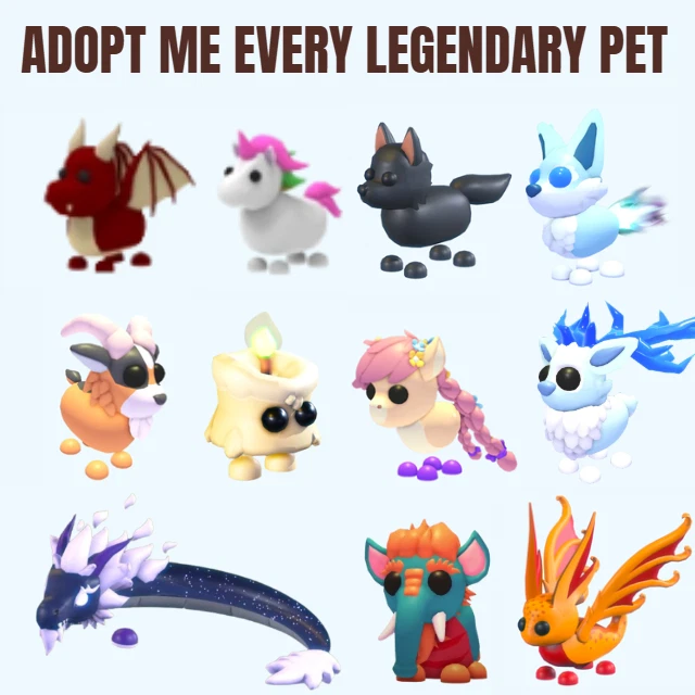 ROBLOX ADOPT ME EVERY Legendary Pet ! EUR 3,99 - PicClick DE