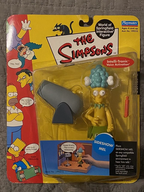 FIGURA DE ACCIÓN Simpsons Sideshow Mel WOS MOC Serie 5 RARA Intelli ...