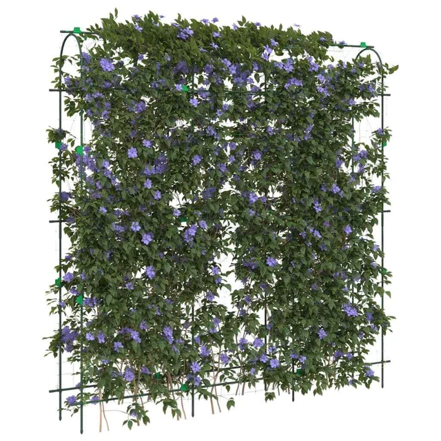 VIDAXL GARDEN TRELLISES for Climbing Plants 4 pcs U-Shape Steel £195.90 ...