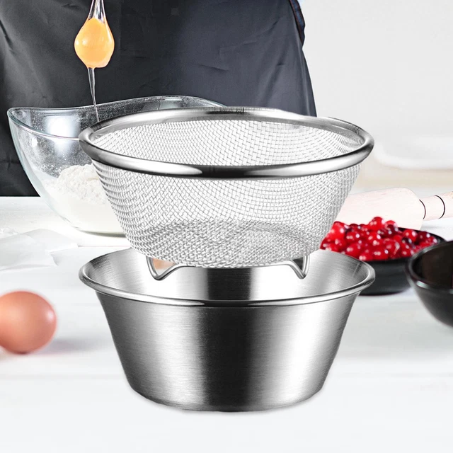 DRAIN BASKET SET Manual Quick Dry Food Strainer for Barley Cooked Pasta ...