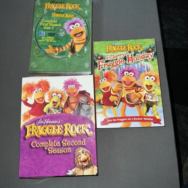 COMPLETE SEASONS 1 & 2 FRAGGLE ROCK DVD Sets & Merry Fraggle Holiday ...