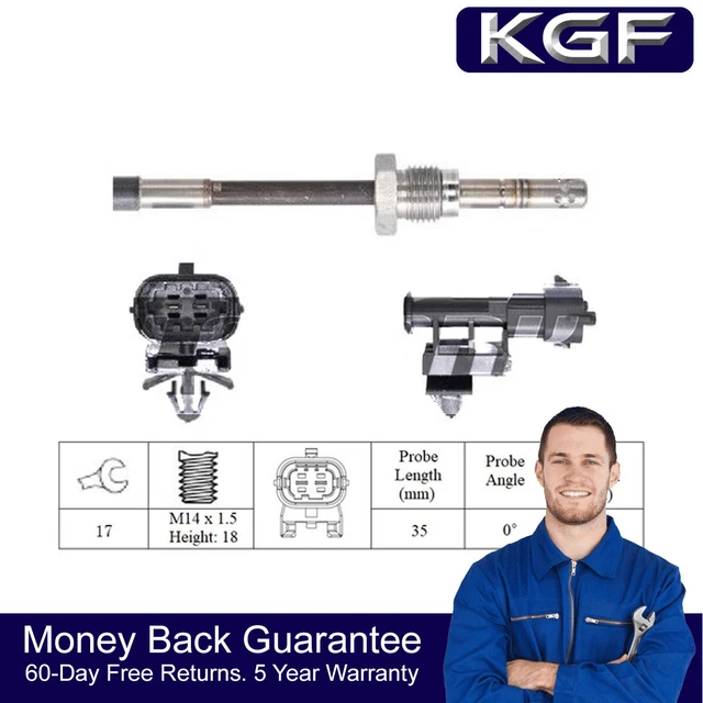 KGF EXHAUST GAS Temperature Sensor Fits Antara Orlando 2.0 D 2.2 CDTi ...