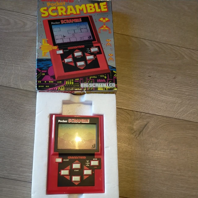 GRANDSTAND POCKET SCRAMBLE Handheld Electronic Game (1983) . Untested ...
