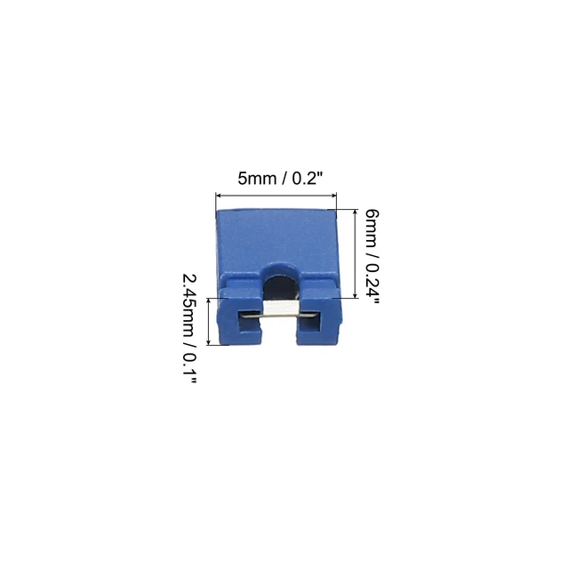 2.54MM JUMPER CAPS Shunts Short Circuit Connection Pin Blocks Blue ...
