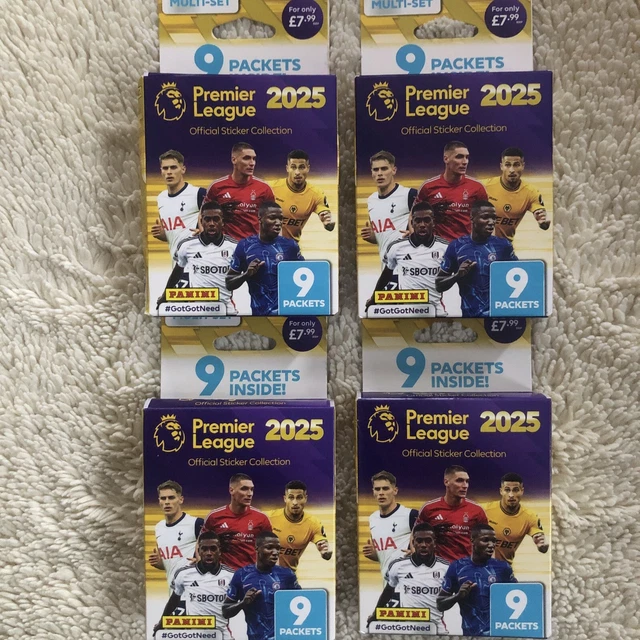 2025 PANINI PREMIER League 2024/25 Official Sticker Collection 4 multi ...