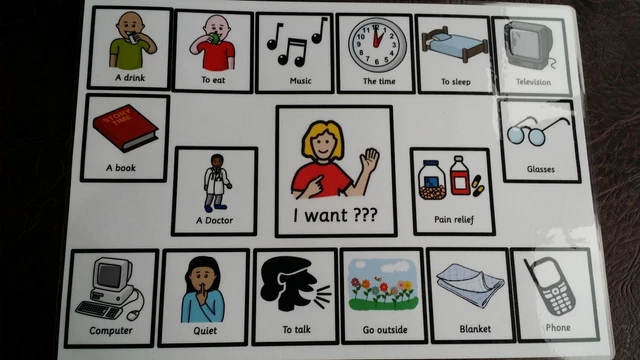 COMMUNICATION MAT - I Want... - Non Verbal Special Needs Autism ...