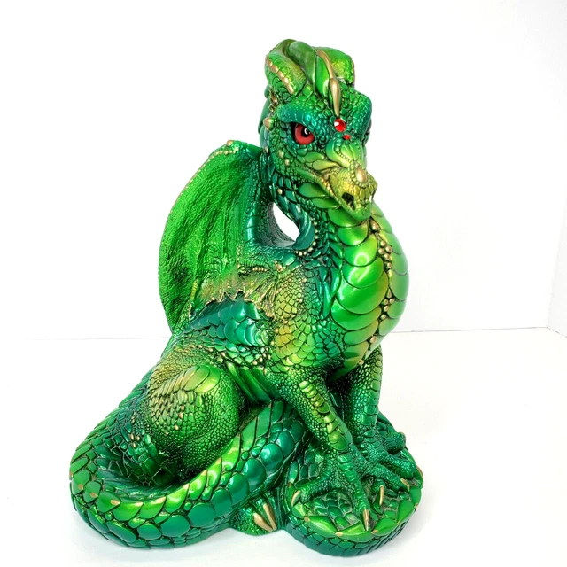 WINDSTONE EDITIONS MALE Dragon- Retired Color (Green) 1986 Melody Pena ...