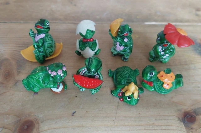 KINDER SURPRISE TOY Tiny Terrapin Turtles 8 figures 1991 Ferrero £15.00 ...