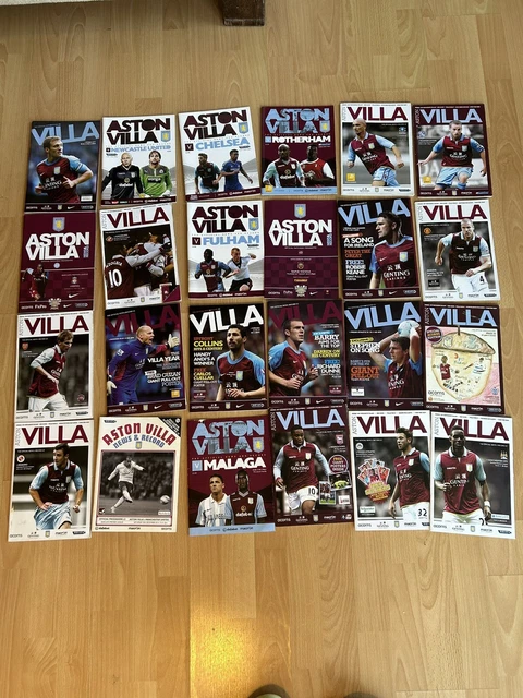 ASTON VILLA PROGRAMMES random selection 2010-2014 £5.00 - PicClick UK