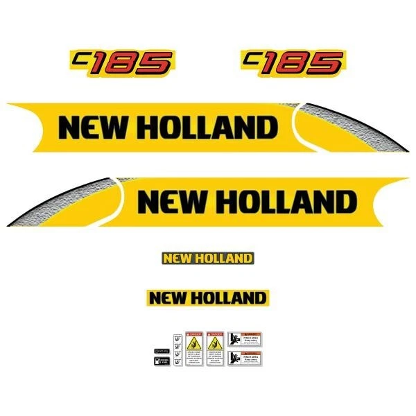 NEW HOLLAND C185 Decals Stickers New Holland Repro C185 Decals Stickers ...