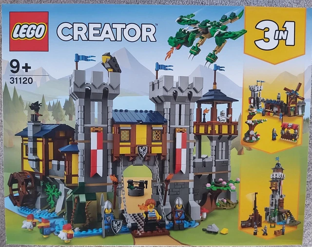 LEGO 31120 CREATOR 3 In 1: Medieval Castle & Dragon - New & Sealed Set ...