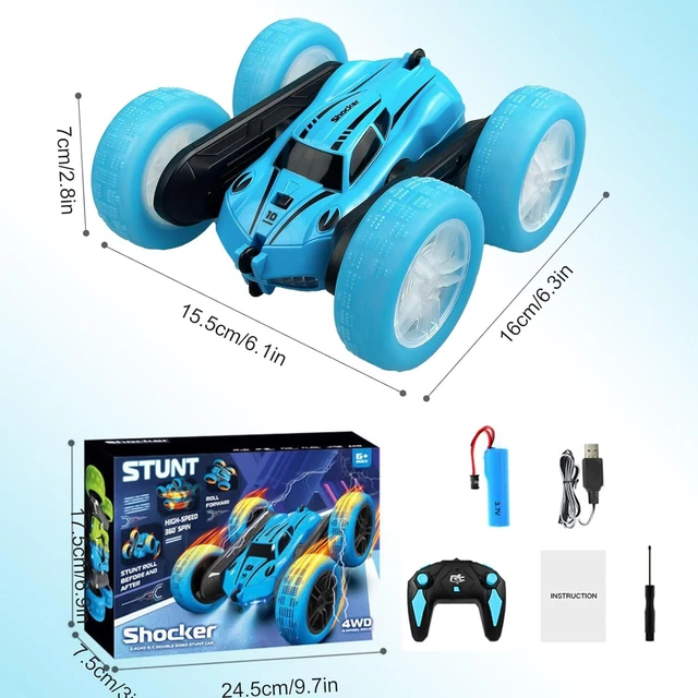 NEW 4WD 2.4 GHz USB Remote Control Car W/ Bright Colorful LED Lights ...