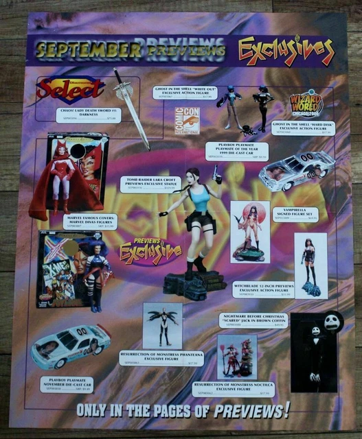 ANTEPRIME 9/2000 TOMB Raider Playboy Vampirella Psylocke Witchblade ...
