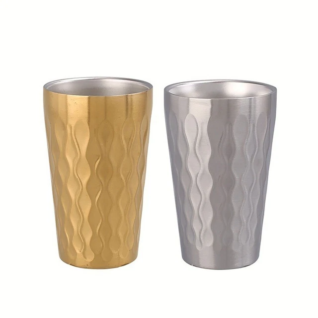 PROFITEZ DE VOS boissons préférées avec style avec double fond tasse en acier EUR 10,76 ...