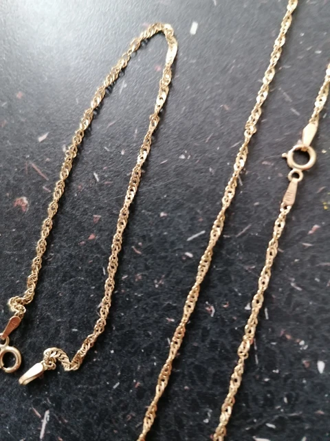 9CT 375 GOLD Chain And Bracelet £104.72 - PicClick UK