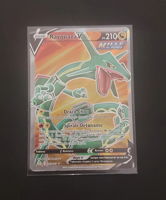 CARTE POKÉMON RAYQUAZA V FULL ART EB7 EVOLUTION CELESTE 193/203 VF EUR 35,00 - PicClick FR