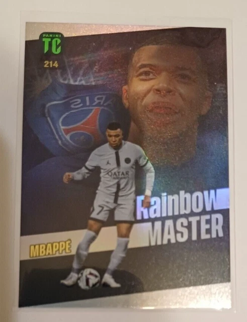CARTE CARD RAINBOW MASTER Kylian Mbappé Paris PSG France PANINI TOP ...