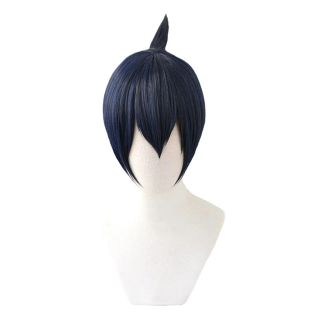 CHAINSAW MAN HAYAKAWA Aki Cosplay Wig Blue Black Short Hair Anime ...