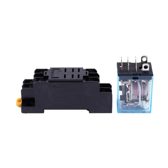 LY2NJ HH62P-L JQX-13F 220V AC Coil DPDT Relay 8 Pin w PTF08A Socket O1N7 EUR 9,97 - PicClick FR
