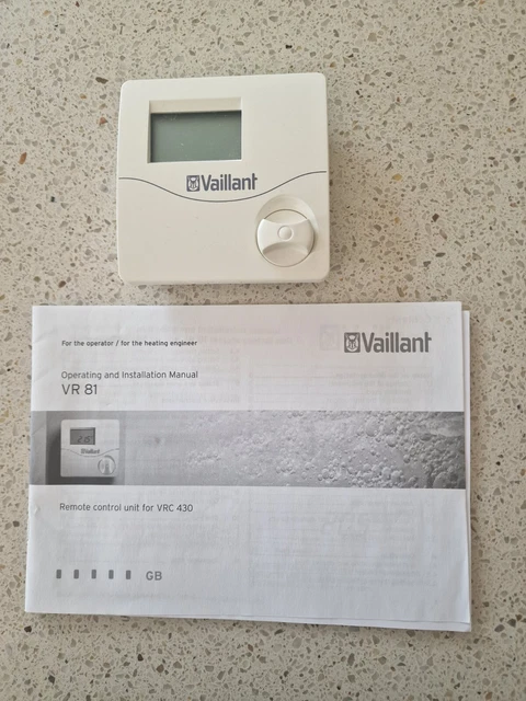 VAILLANT VR81 ROOM Thermostat / Remote Control for VRC430 £40.00 ...