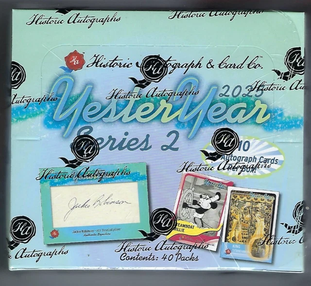 2025 HISTORIC AUTOGRAPHS YesterYear Series 2 Hobby Box $537.38 ...