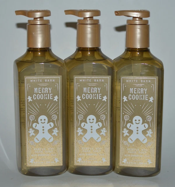 3 BATH & Body Works Merry Cookie Gentle Gel Hand Soap Wash Essential ...