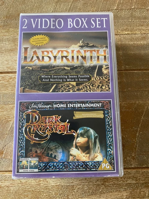 BOX SET LABYRINTH & Dark Crystal VHS Videos Jim Henson David Bowie Rare ...