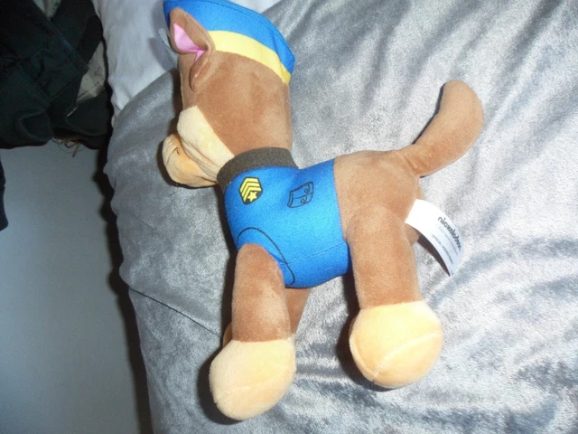 NEW PAW PATROL Blue30cm Chase Stuffed Soft Plush Animal Police Dog Toy ...