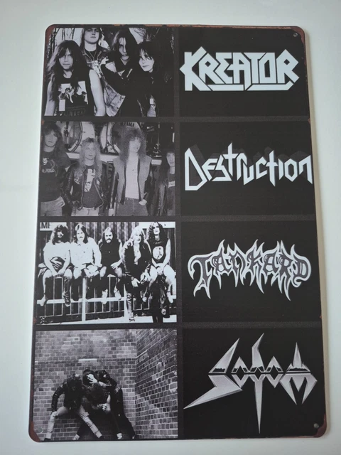 KREATOR SODOM DESTRUCTION Tankart - Metal poster, wall decoration, door ...