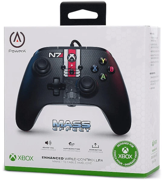 XBOX SERIES X Power A Enhanced Wired Controller Mass Effect (xbone/pc ...