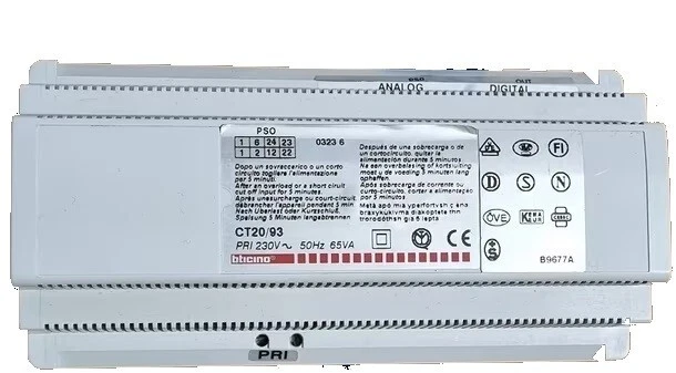 ALIMENTATORE VIDEO ANALOGICO digitale Bticino LT Terraneo CT20/93 ...