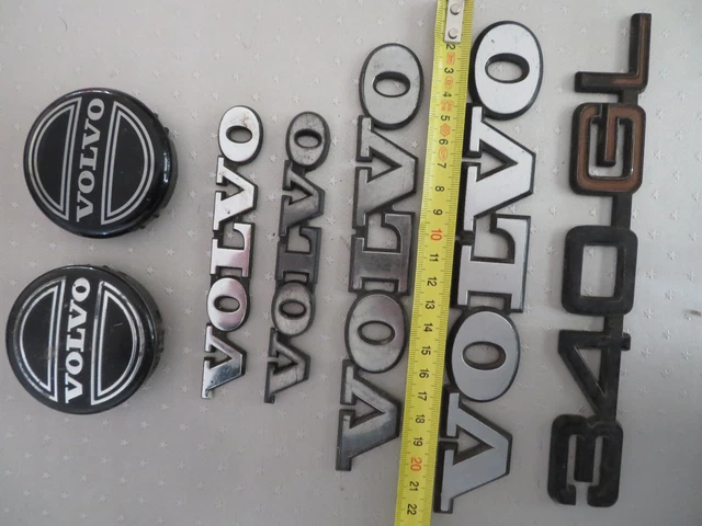 LOT SIGLE EMBLÈME logo Volvo calandre coffre centre volant enjoliveur ...
