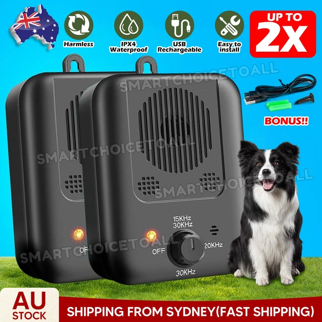 OUTDOOR ANTI BARK Device Ultrasonic Dog Barking Control Stop Repeller ...