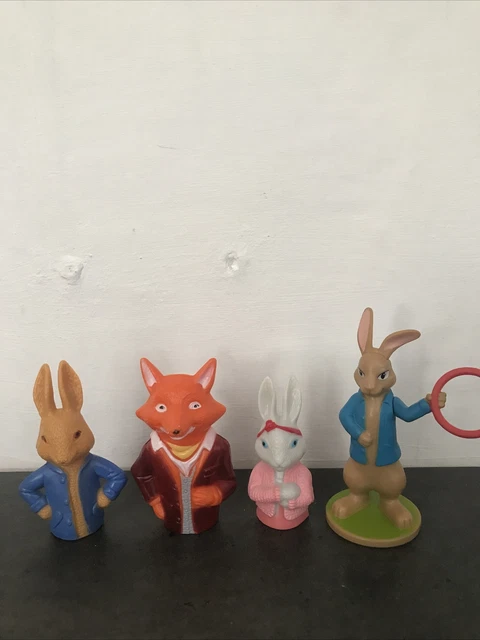 CBEEBIES PETER RABBIT Finger Puppets Figures From Magazine Mr Fox Lily ...
