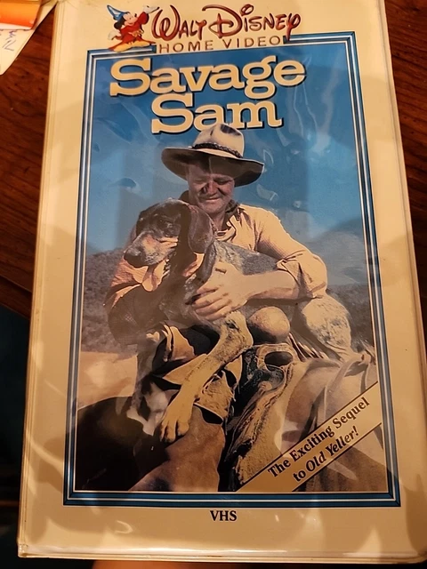 DISNEY SAVAGE SAM VHS Original 1963 USA Rare Plastic Clamshell Case £6. ...