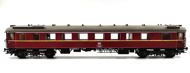 LILIPUT MODELBAHN HO Guage DB Maroon Passenger Brake coach 82900 Boxed ...