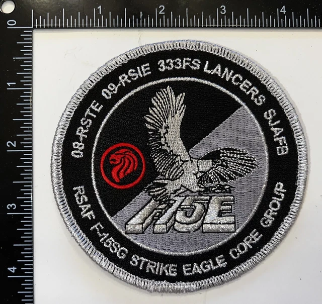 USAF 333RD FIGHTER Squadron Lancers SJAFB F-15E Strike Eagle Core Group ...