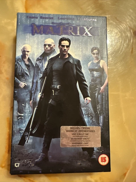 THE MATRIX CARD Case Movie Film Vhs Video Cassette Tape Keanu Reeves £7 ...