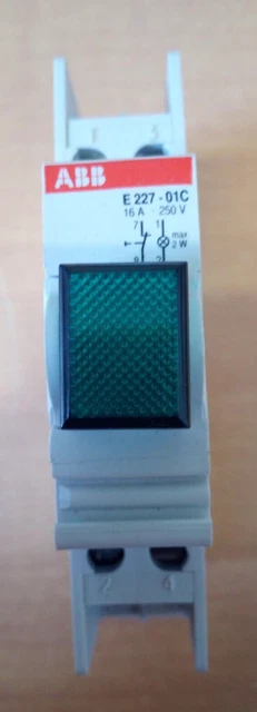 ABB E 227-01C Pulsante Luminoso Verde 16A -250V EUR 8,40 - PicClick IT