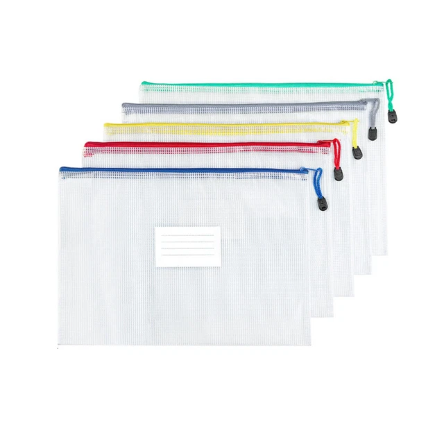 GRID FILE BAG A4 Extra Thick avec Label Zipper Bag Archives Test ...