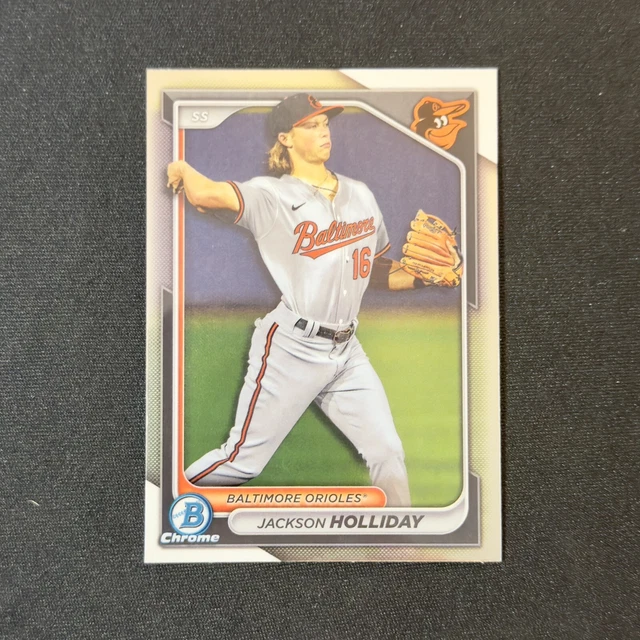 JACKSON HOLLIDAY 2024 Bowman Chrome Prospects #BCP-47 Baltimora Orioles ...