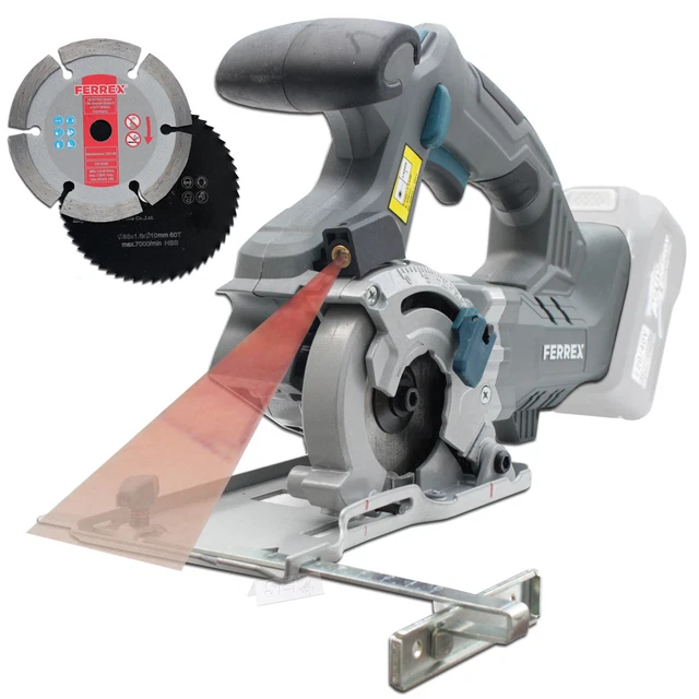 FERREX CORDLESS PRECISION Diving Saw Laser Saw Laminate Plasterboard ...